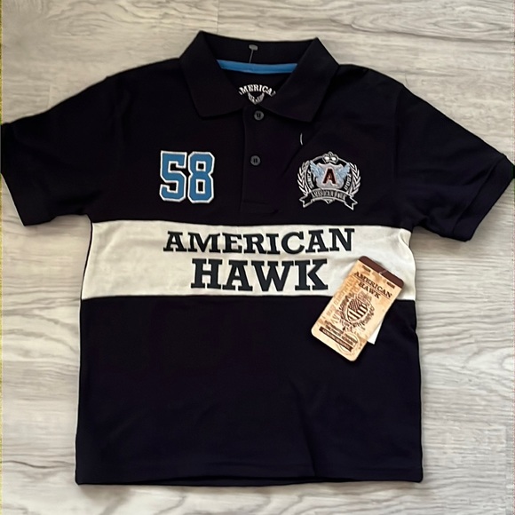 American Hawk | Shirts & Tops | Nwt American Hawk Polo Shirt | Poshmark